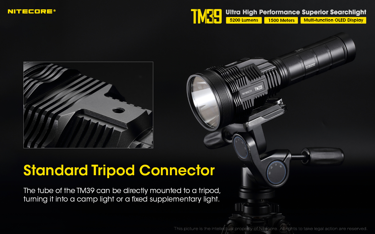 Nitecore TM39 - 1500mts Longest Throw Searchlight, Long Range ...
