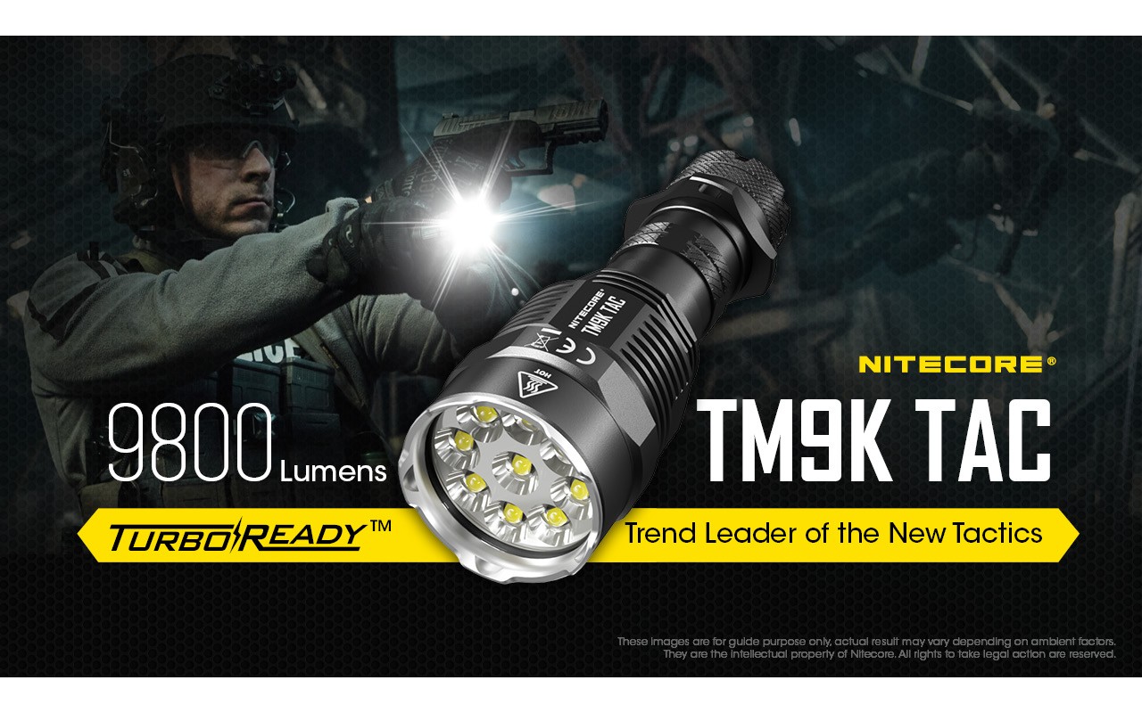 Nitecore TM9K TAC - 9800 Lumens High Power LED Flashlight in India - TM9K TAC 9800 Lumens, High ...