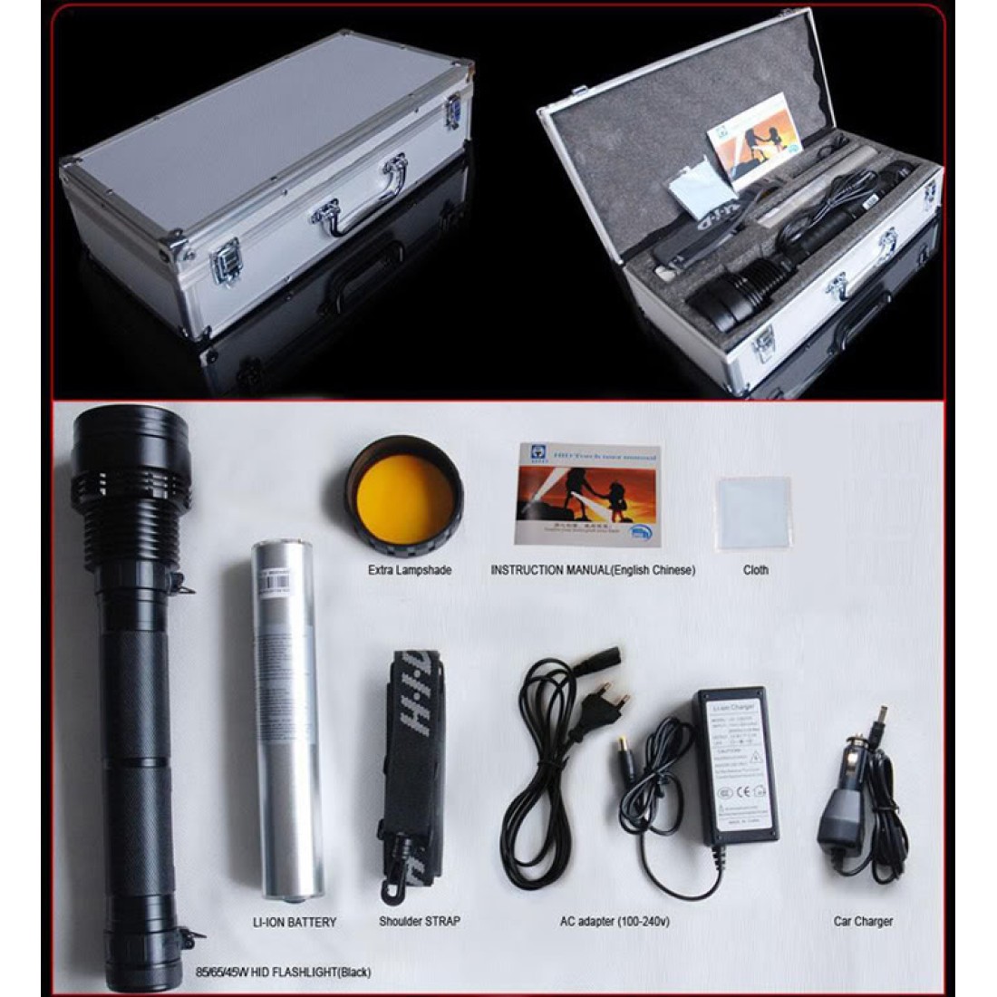 85W HID Flashlight - High Power Search Light - HID Lights in India ...