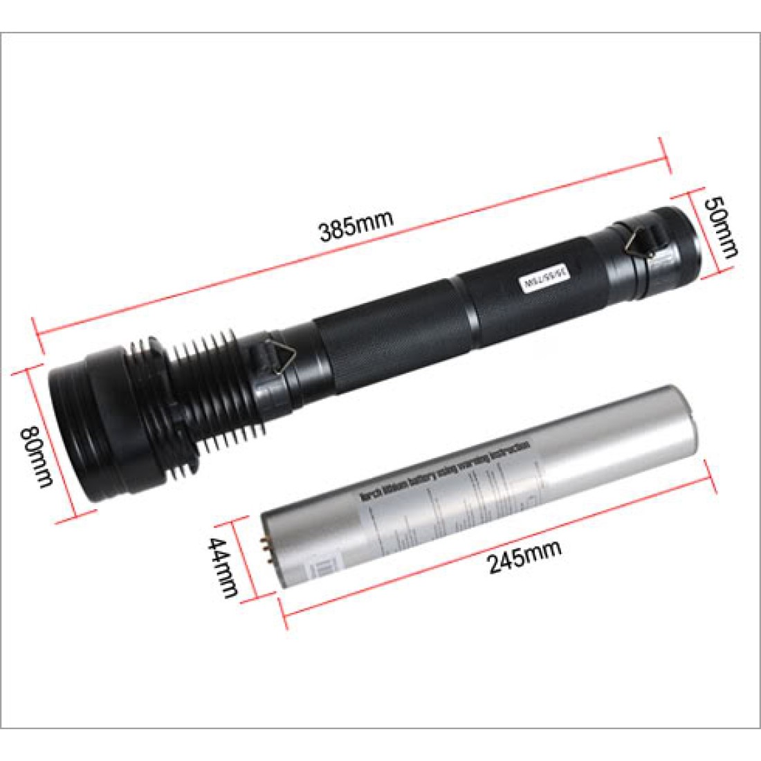 85W HID Flashlight - High Power Search Light - HID Lights in India ...