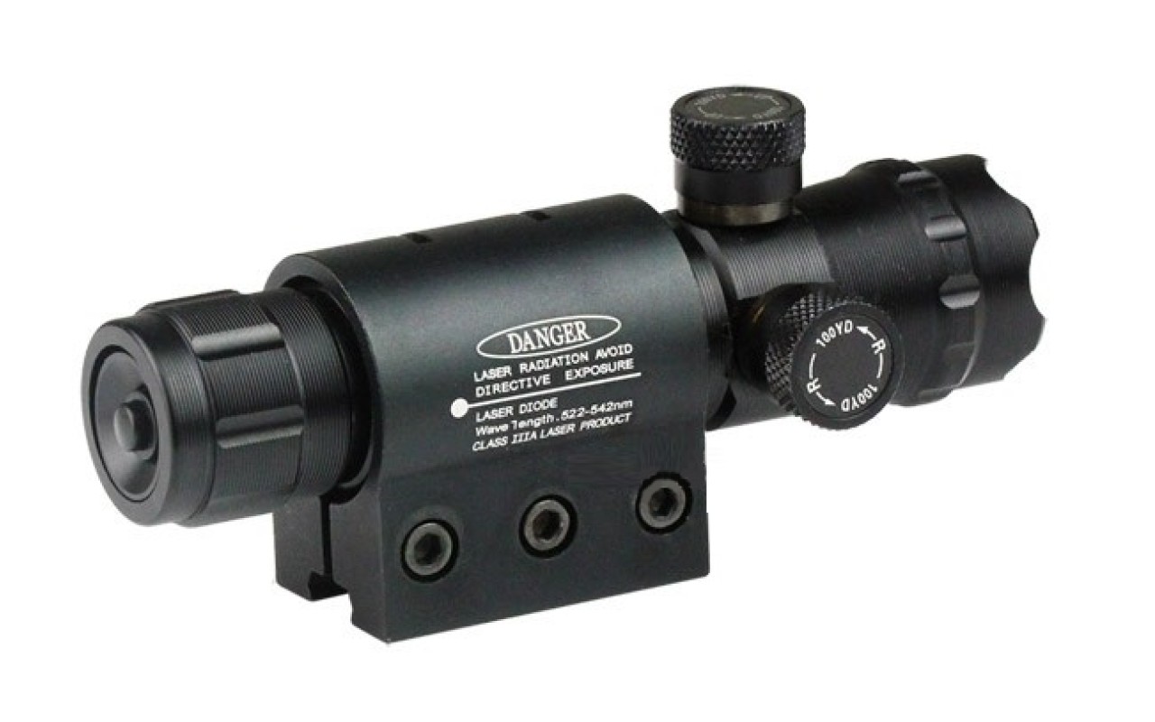 Tactical GreenLaser Sight Set with Weapon Mounts, Green Laser ...