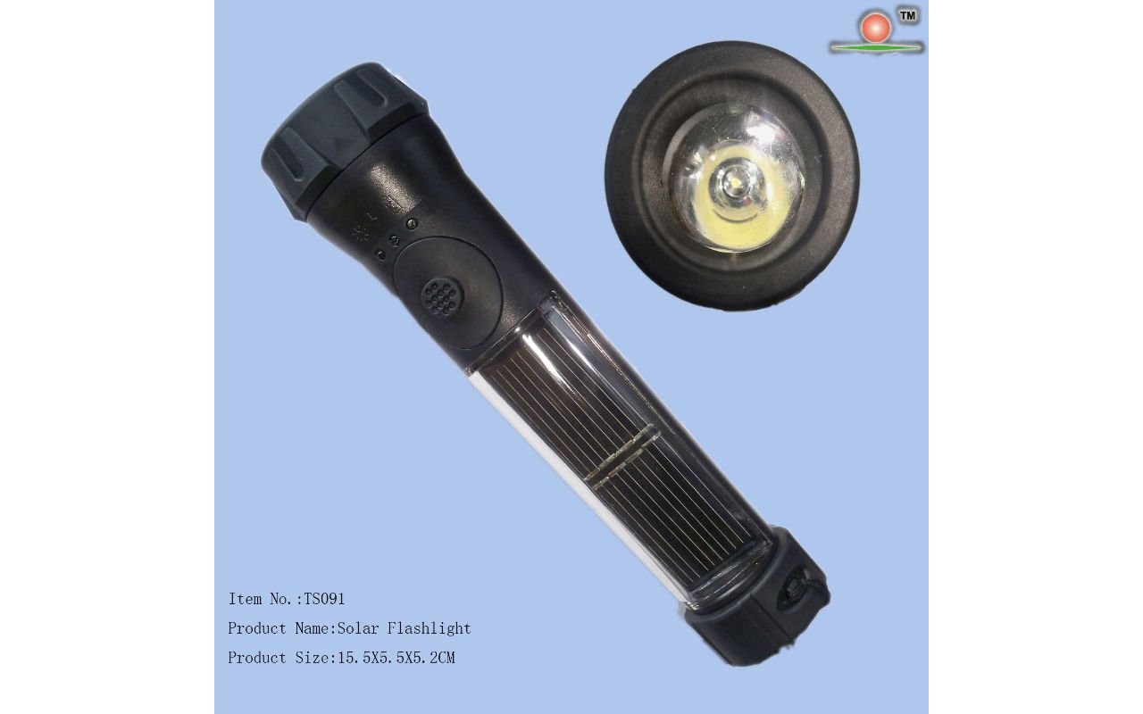 Solar LED Torch Light Waterproof, Hybrid Solar Lite, Solar Flashlight ...