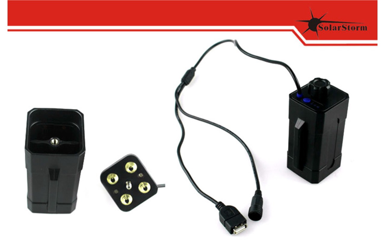SolarStorm 4x18650 8.4v DIY Battery Pack Case for Bicycle Lights and ...