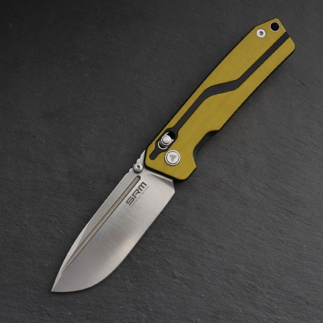 SRM Folding Knife 7228L-GW [8.15 inch, G10 Handle, Ambi Lock, Fine Edge ...