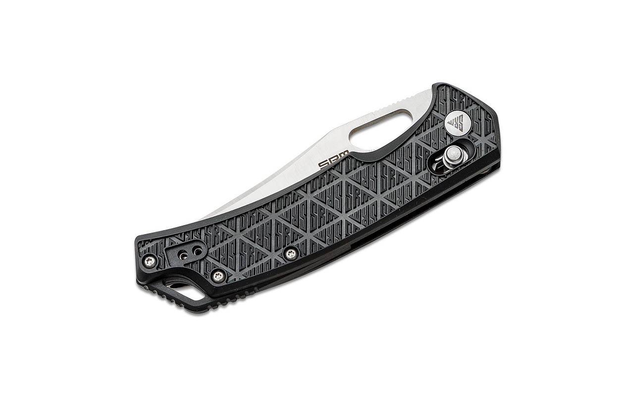 SRM Folding Knife 9201PB Black [8.09 inch, G10 Handle, Ambi Lock, Fine ...
