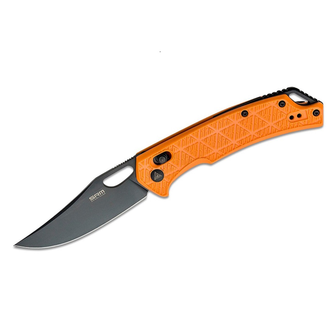 SRM Folding Knife 9201PJ Orange [8.09 inch, G10 Handle, Ambi Lock, Fine ...