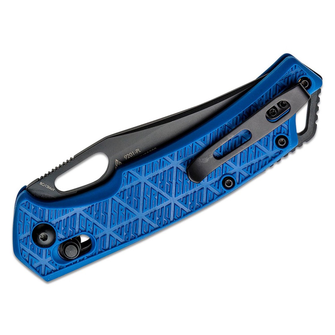SRM Folding Knife 9201PL Blue [8.09 inch, G10 Handle, Ambi Lock, Fine ...