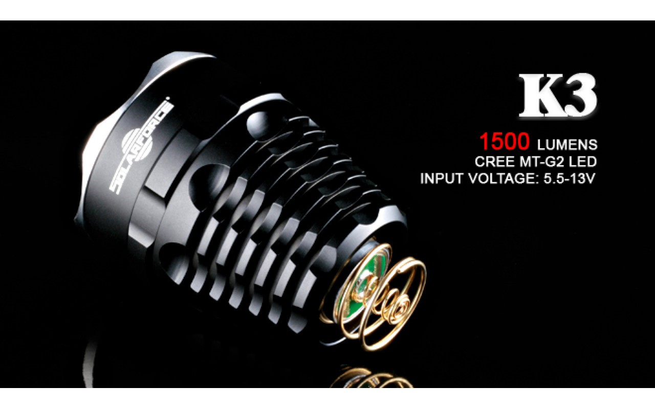 Solarforce K3 (MT-G2 LED) Flashlight Head (1500 Lumens) for Solarforce ...