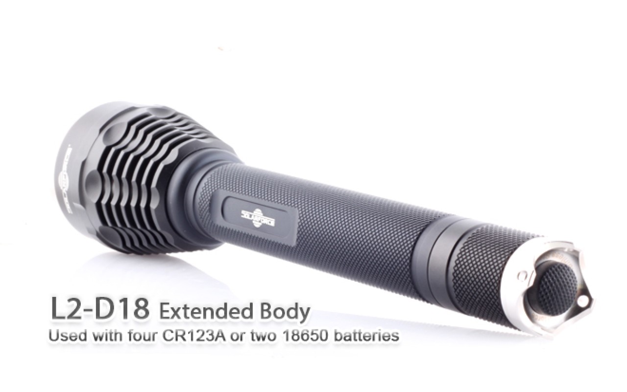 Solarforce L2-D18 Extended Body for Solarforce L2 Flashlight Series ...
