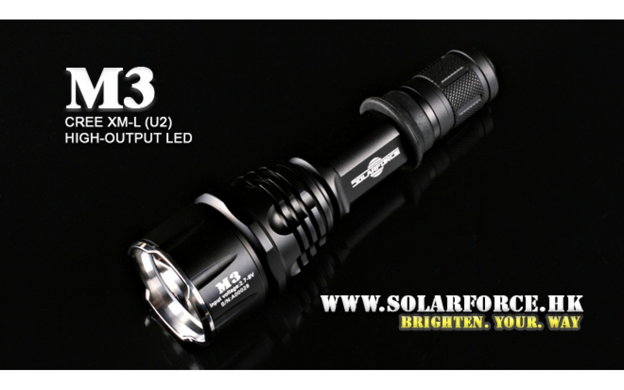 Solarforce M3 - XML U2 Flashlight Head for Solarforce L2 lights