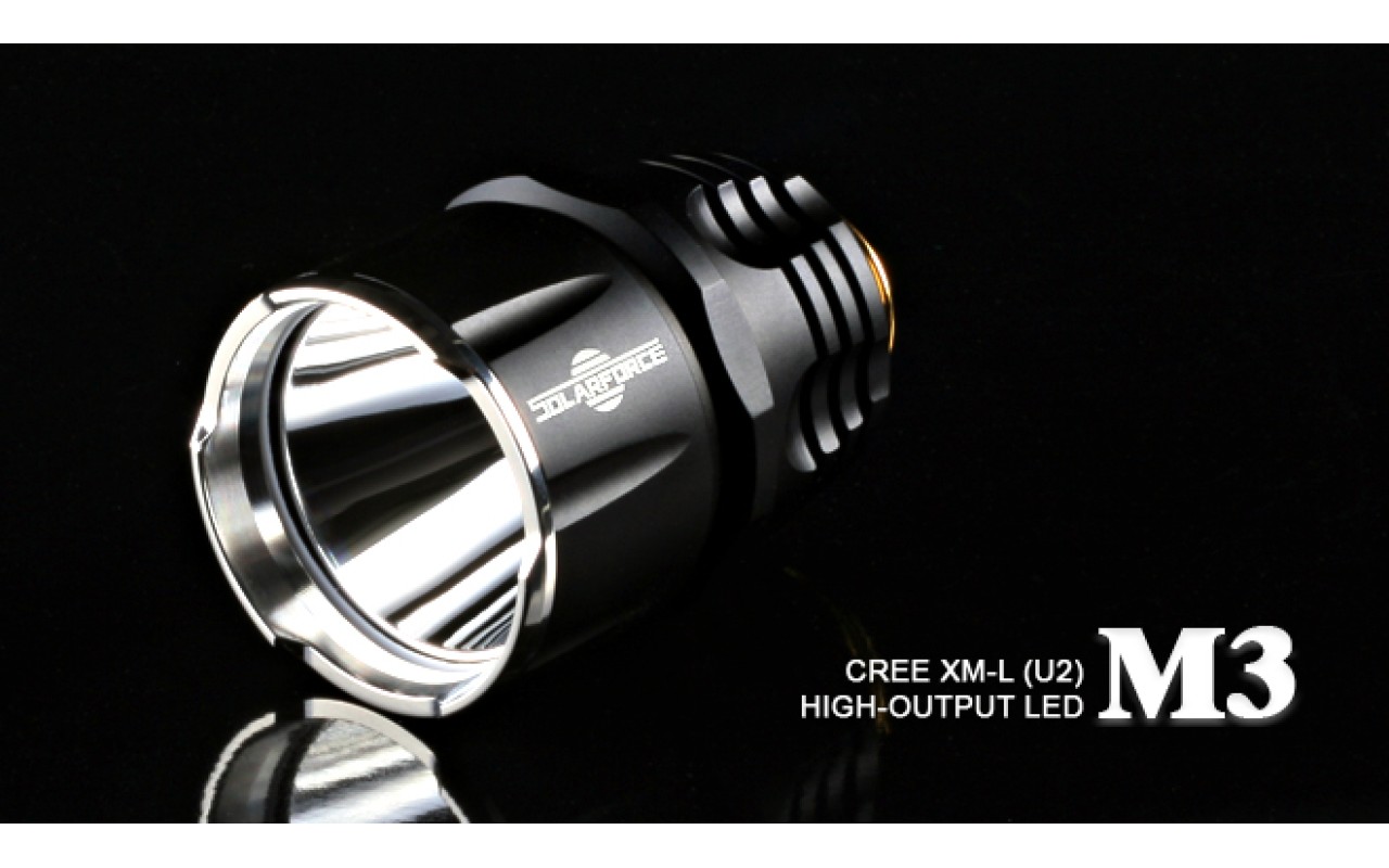 Solarforce M3 - XML U2 Flashlight Head for Solarforce L2 lights