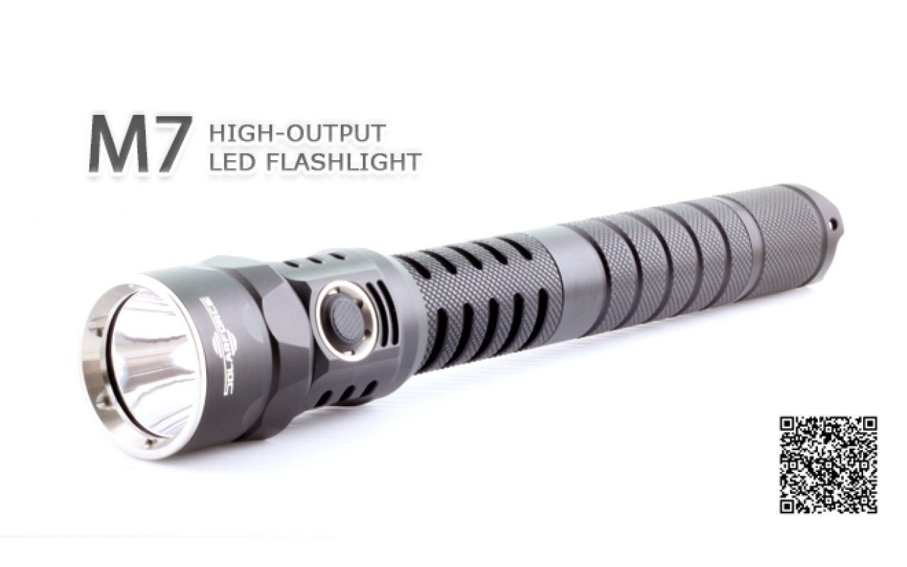 Solarforce M7 LED Flashlight, 1000 Lumens, 2x18650 - Solarforce Torch ...