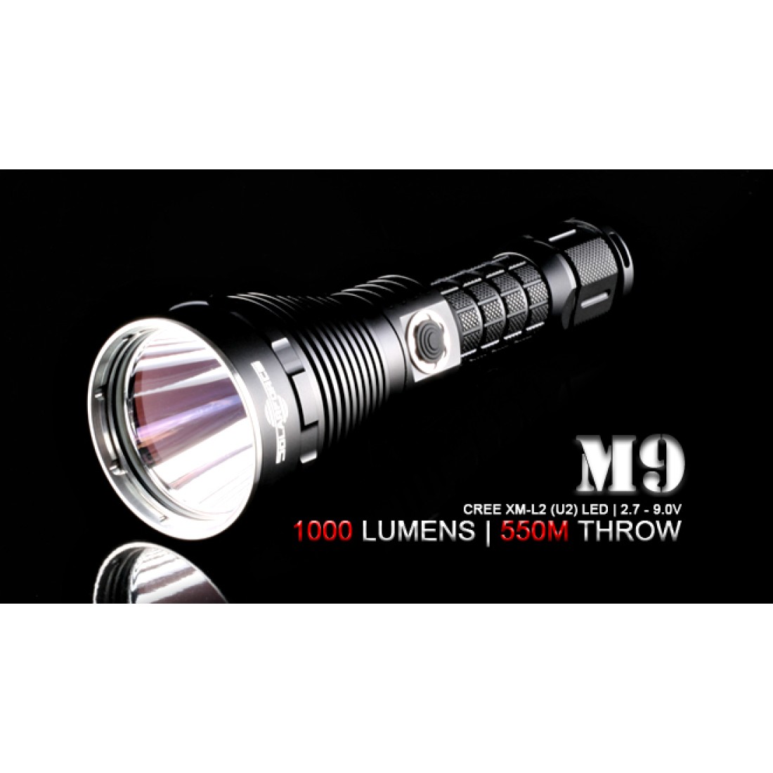 Solarforce M9 High Power Search Light - Powered by XML2 U2 LED, 2x ...