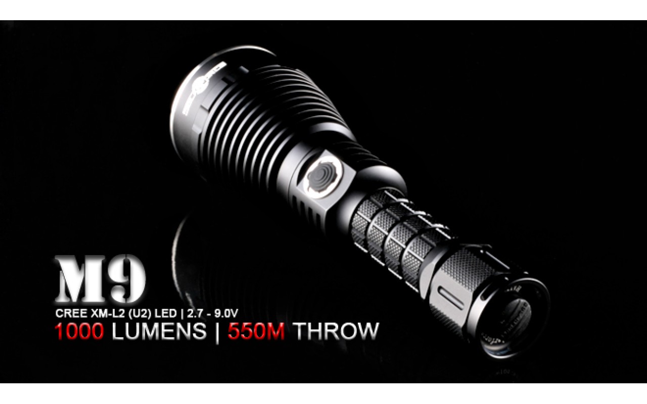 Solarforce M9 High Power Search Light - Powered by XML2 U2 LED, 2x ...