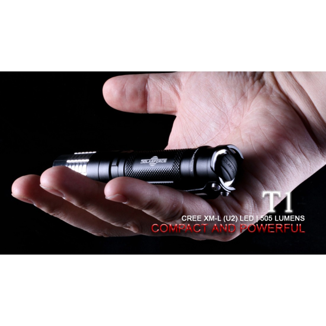 Solarforce T1 - XML U2 Flashlight - 505 Lumens - Solarforce lights in India
