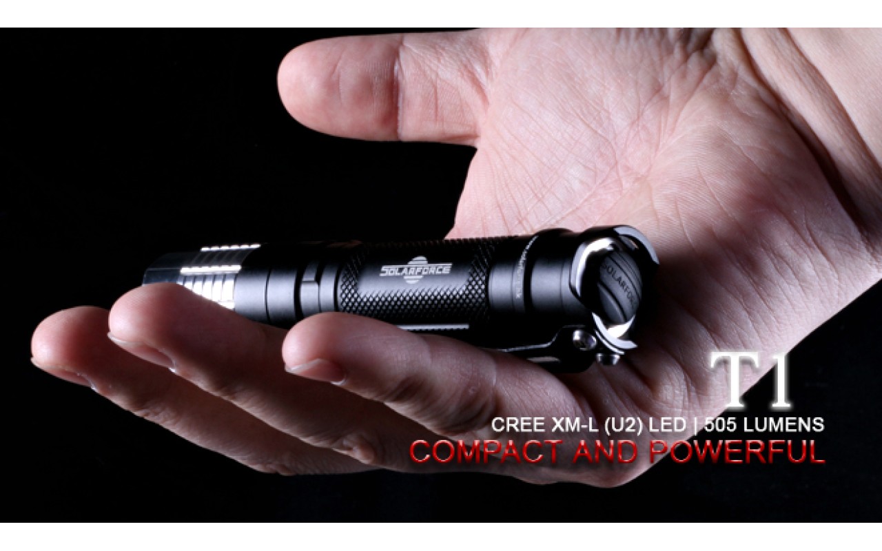Solarforce T1 - XML U2 Flashlight - 505 Lumens - Solarforce lights in India