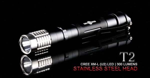 Solarforce T2 - XML U2 Flashlight - 300 Lumens - Solarforce lights in India