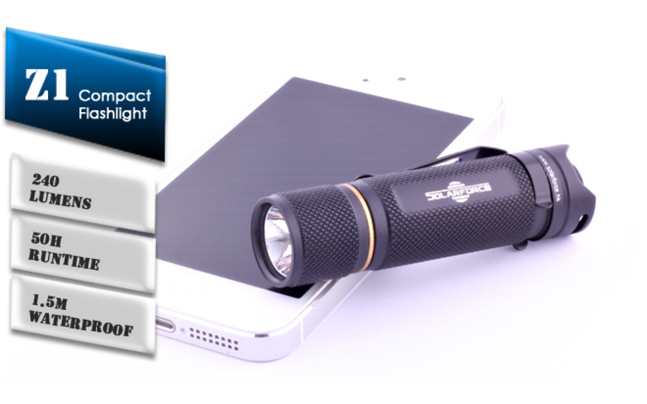 Solarforce Z1 - CR123A Flashlight, 240 Lumens LED Flashlight