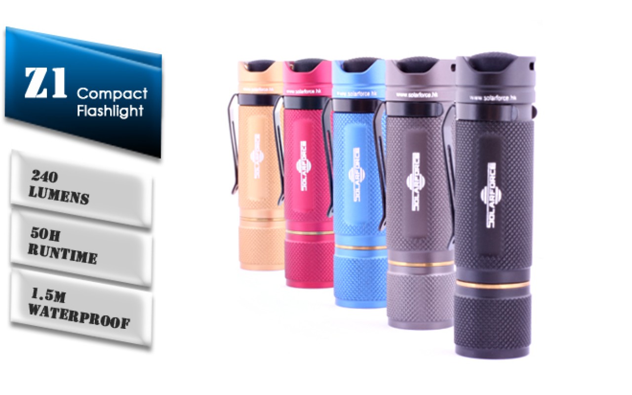 Solarforce Z1 - CR123A Flashlight, 240 Lumens LED Flashlight