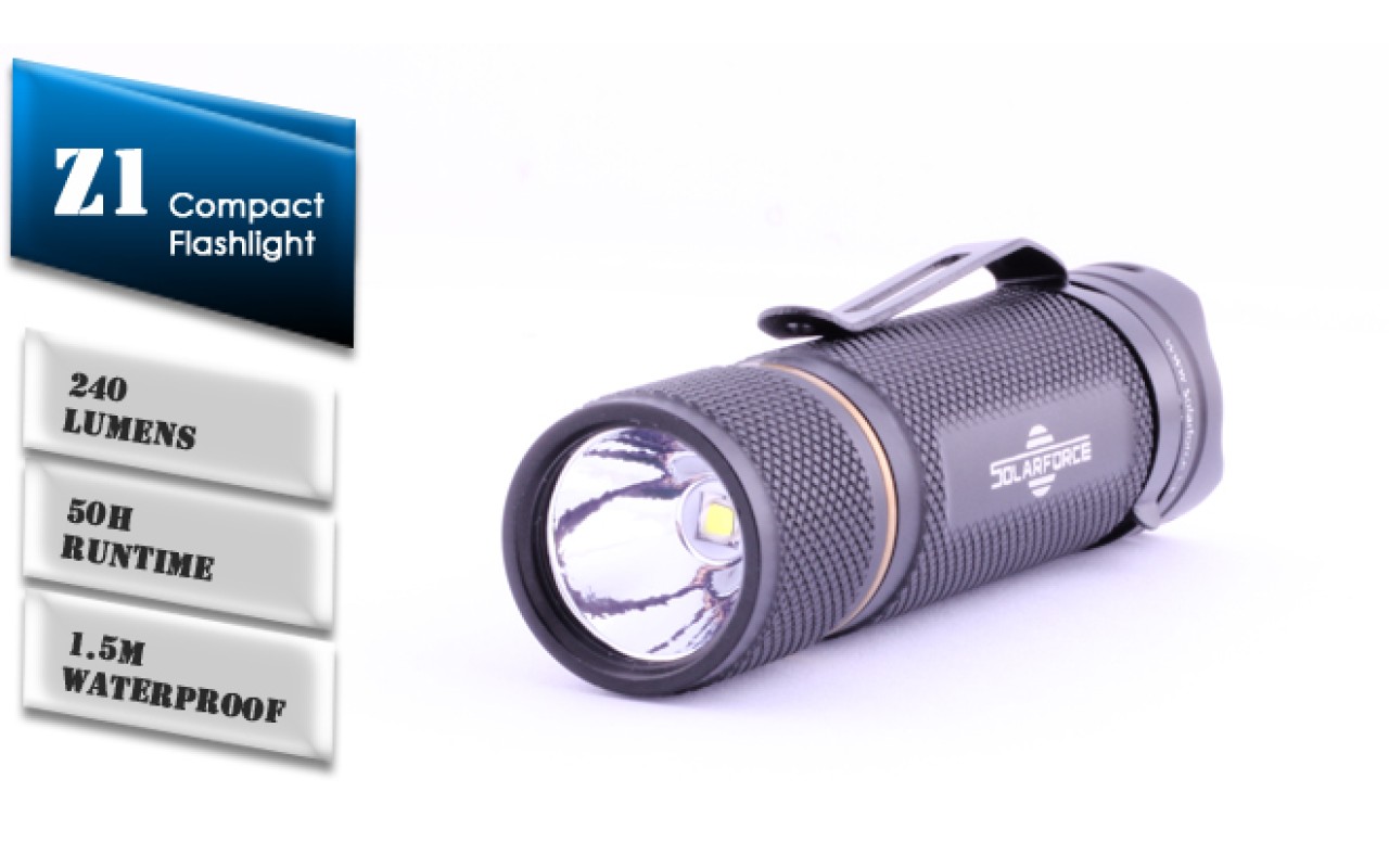 Solarforce Z1 - CR123A Flashlight, 240 Lumens LED Flashlight