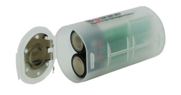 AA to D Adapter, 2xAA to D Battery Converter Plastic Case - Lightorati