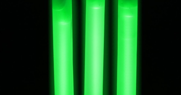 Emergency Safety Light Stick (Green, 6 Inch) - Three Pack