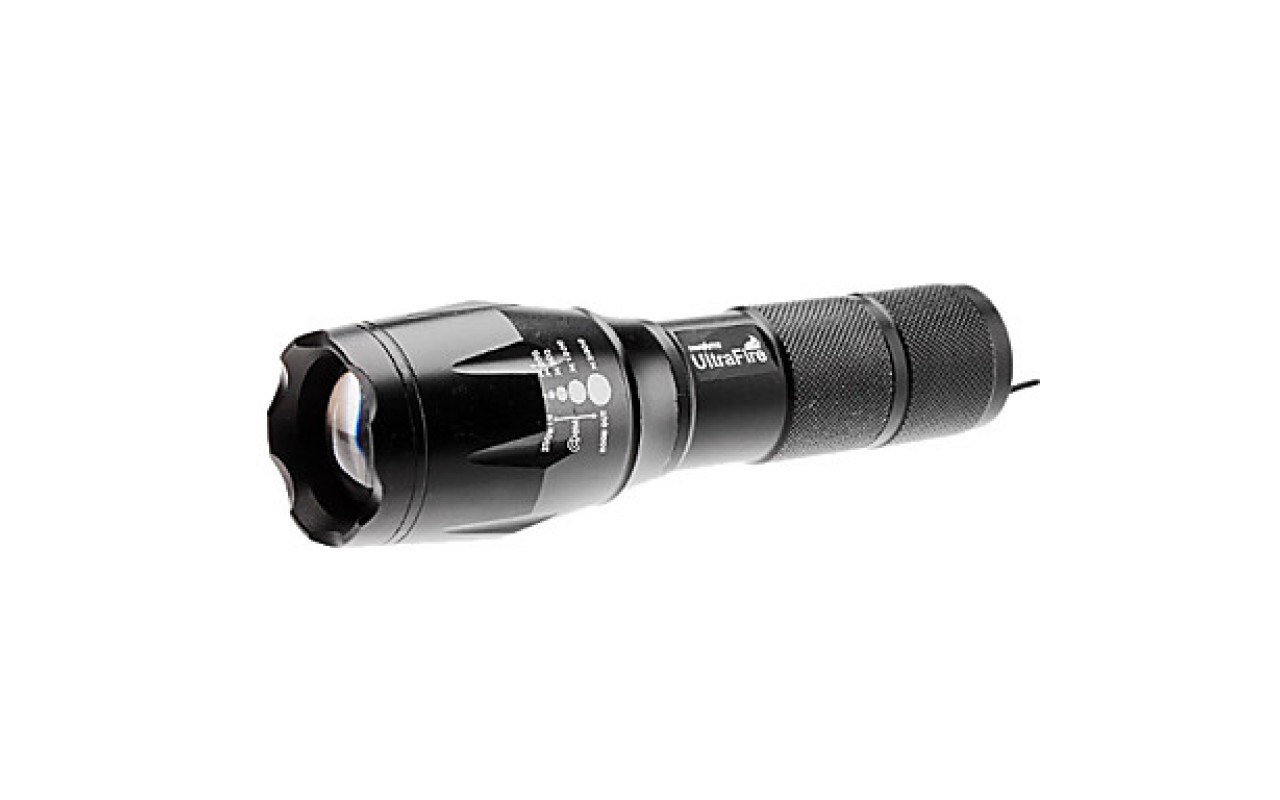UltraFire A100 SET - CREE XM-L T6 Adjustable Focus Zoom LED Flashlight ...