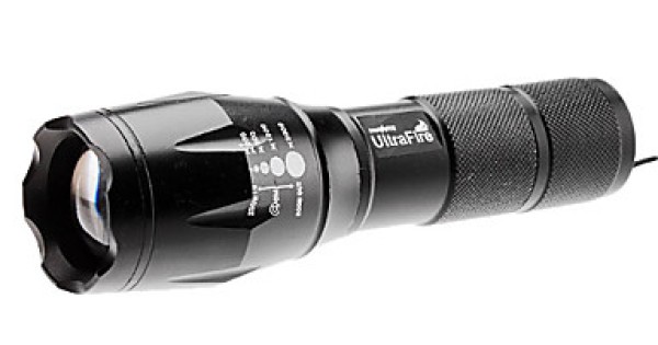 UltraFire A100 SET - CREE XM-L T6 Adjustable Focus Zoom LED Flashlight ...