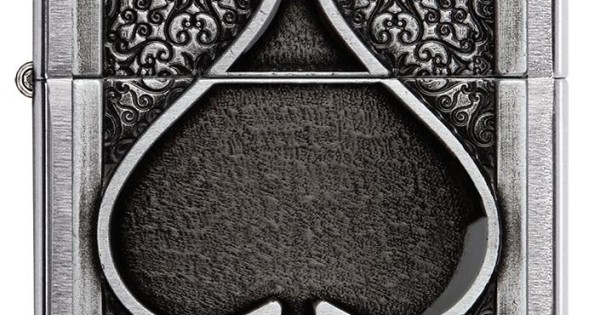Zippo Ace Of Spades Emblem Classic Brushed Chrome Windproof Pocket Lighter, 49637 - Zippo India ...
