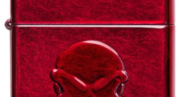 Zippo Doom Classic Candy Apple Red Iced Windproof Pocket Lighter, 21186 - Zippo India, Lightorati