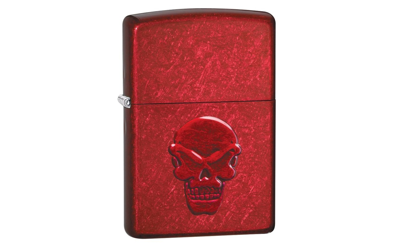 Zippo Doom Classic Candy Apple Red Iced Windproof Pocket Lighter, 21186 - Zippo India, Lightorati