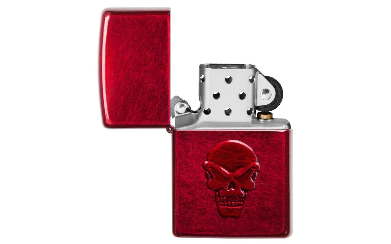 Zippo Doom Classic Candy Apple Red Iced Windproof Pocket Lighter, 21186 - Zippo India, Lightorati