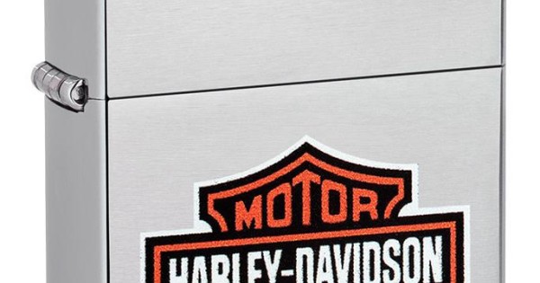 Zippo Harley-Davidson Bar And Shield Logo, High Polish Chrome Windproof Pocket Lighter, 200HD ...