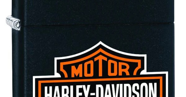 Zippo Harley Davidson Classic Black Matte Windproof Pocket Lighter, 218HD.H252-108784 - Zippo ...