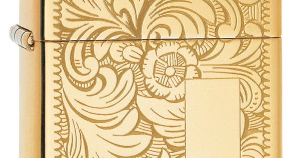 Zippo Venetian Classic High Polish Brass Windproof Pocket Lighter, 352B - Zippo India, Lightorati